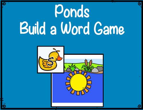 Ponds Themed Build a Short Vowel CVC Word by The Teaching Scene by Maureen