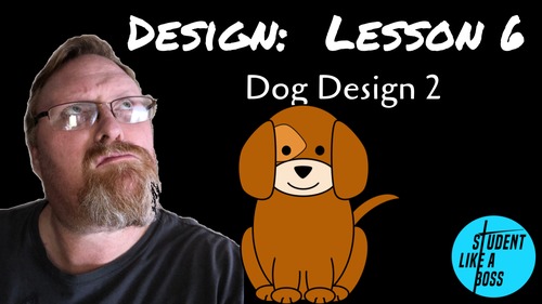 STEAM Dog Design 2: Digital Art Google Drawings Lessons and Tech Sub Plans
