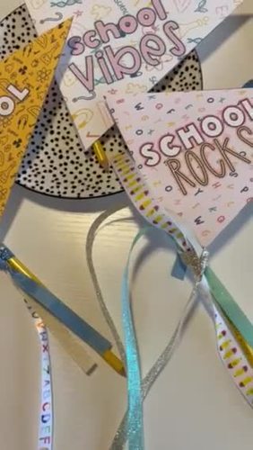 Back to School Pennant/Wands by A Teaspoon of Teaching | TPT