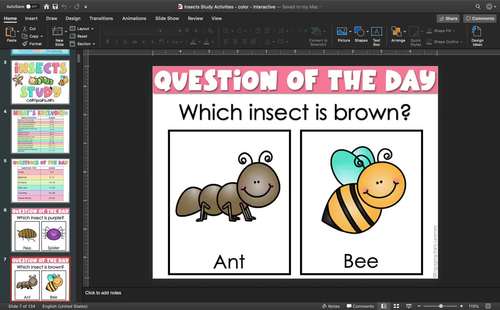 Insects Activities: Interactive and Printable Options - DISTANCE LEARNING