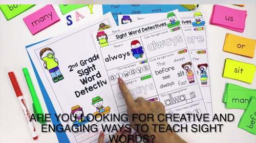 Sight Word Worksheets Activities Bundle - Pre K Kindergarten First ...