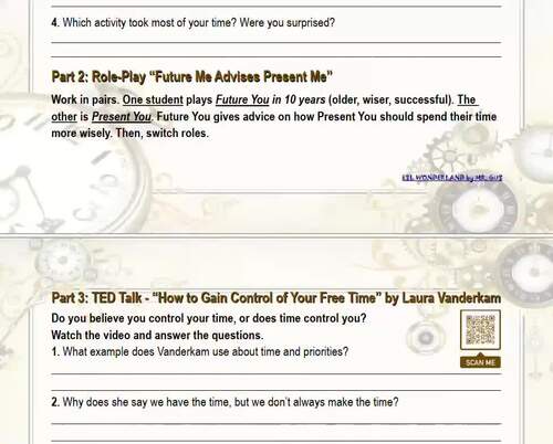 The Value of Time: Time Management & Career Readiness Activity with TED ...