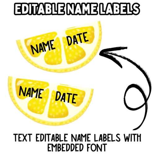 Lemon Birthday Bulletin Board: Editable Lemon Birthday Bulletin Board