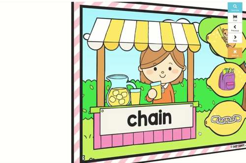 Lemonade Vowel Teams - Boom Cards - Distance Learning by Bethany Gardner