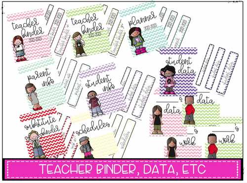 EDITABLE TEACHER BINDER PLANNER COVERS SPINES | PRINTABLE | 2023-2024 ...