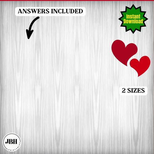 Kids Candy Scramble Game, Kids' Valentine's Day Candy Game by JBHPrintables