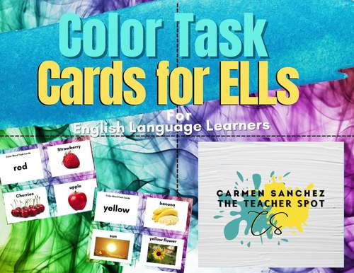 Color Word Task Card by Teach4LifeK2 | TPT