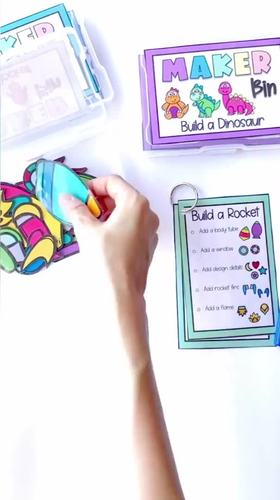 Maker Bins Building Activities Centers Bundle Morning Bins Bundle