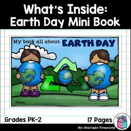 Earth Day Mini Book for Early Readers, Earth Day Activity for Kids ...
