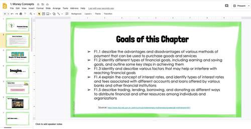 Grade 6 Ontario Math Curriculum | Financial Literacy | Google Slides & Form