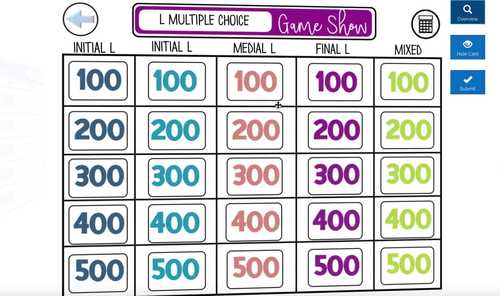 L Sound Articulation Boom Cards™ Game Show | L Sound Trivia Speech Therapy