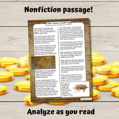High school reading comprehension passages & questions: Saddle Ridge ...