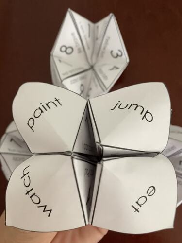 Language Cootie Catchers | Nouns, Verbs, Adjectives, Adverbs | TPT
