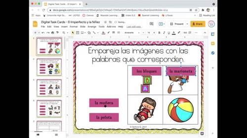 El Imperfecto y la Niñez Digital Task Cards by SenoraQ | TPT