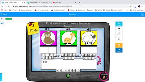 Palabras Secretas de 3 Letras | Boom Cards | Spanish Secret Words