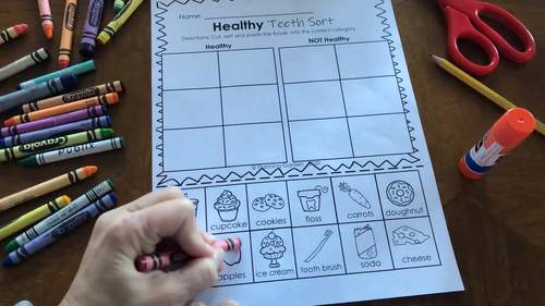 Teeth: Healthy Teeth Sort by Planning Garden | Teachers Pay Teachers