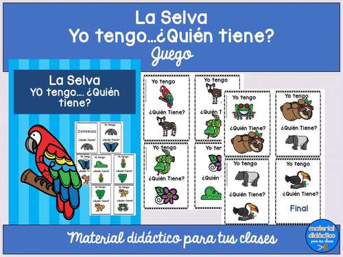 La Selva, Yo tengo...¿Quién tiene? | Pack de juegos| Spanish Resources