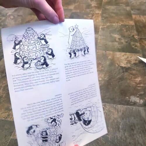 Printable Winter Book: Penguins & Polar Bear Christmas Story | Foldable ...