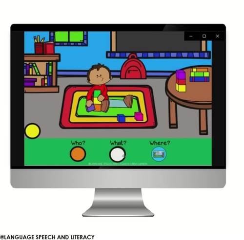 Speech Therapy Picture Scenes, Expanding Sentences, WH Question Visuals ...