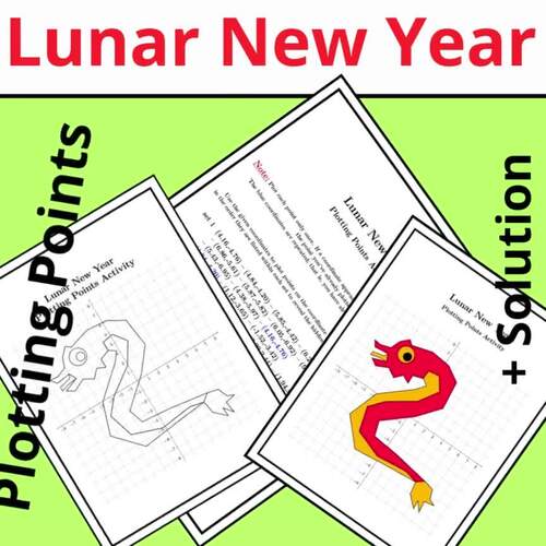 Lunar New Year Coordinate Graphing Activity: Plotting Points - Sea ...