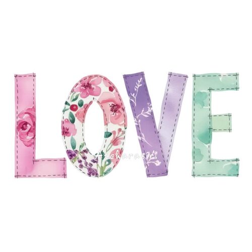 Watercolor Love Lettering Clipart Set - 9 Transparent PNG Files | TPT