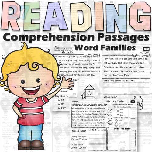 Back to School Reading Comprehension Passages with Questions Homework ...
