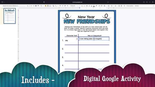 Back To School Social & Emotional Learning SEL | New Year New Friendships