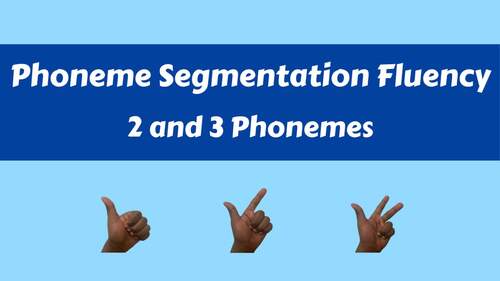 Digital Phonemic Awareness Phoneme Segmentation Fluency Activity | Hand ...