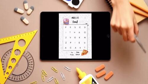 Set 15 Theme of Word Search Very easy to Meduim Level Activity | TPT