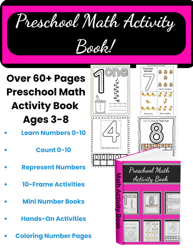 Preschool Math Activity Book by Early Kindergator's | TPT