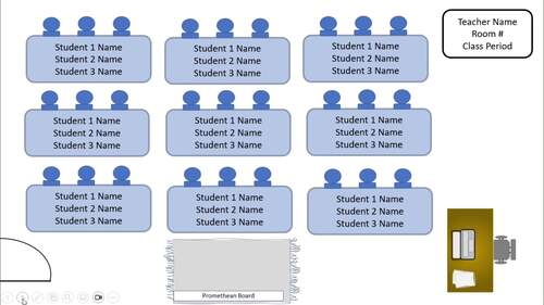 Editable Seating Chart Templates | PowerPoint & Google Slides! | TPT