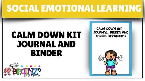 Editable Emotional Regulation & Reflection Calm Down Journal & SEL ...