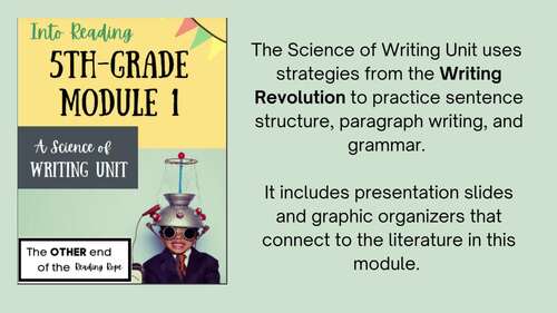 Into Reading 5th grade Module 1 - Science of Writing supplement | TPT