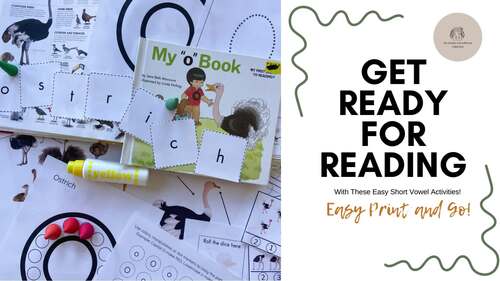 NO PREP Short Letter O Vowel Phonics Worksheet Packet | TPT