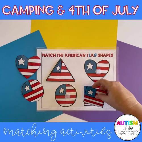 Preschool Activities For Summer - 4th of July by Autism Little Learners