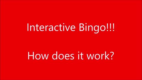 INTERACTIVE BINGO Veteran's Day or Memorial Day 30 boards 5 games ...