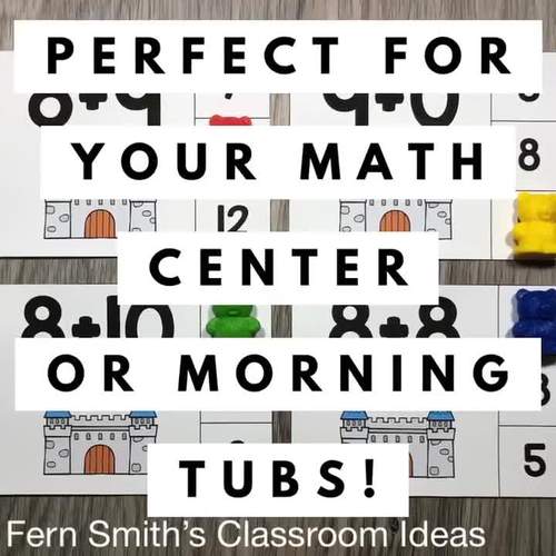 Addition Clip Cards Dollar Deal by Fern Smith's Classroom Ideas | TPT