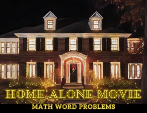 Christmas Math: Home Alone Themed 6 No-Prep Multiplication Slides & More