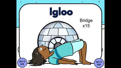 Winter Movement Digital Game by Pink Oatmeal | TPT