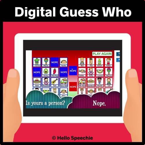BOOM™ Digital Guess Who Cinco De Mayo by Hello Speechie | TPT