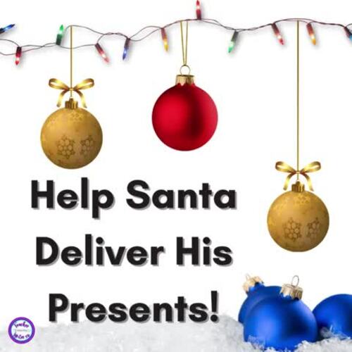 Christmas Scavenger Hunt Around the World ELA Escape Room Printable