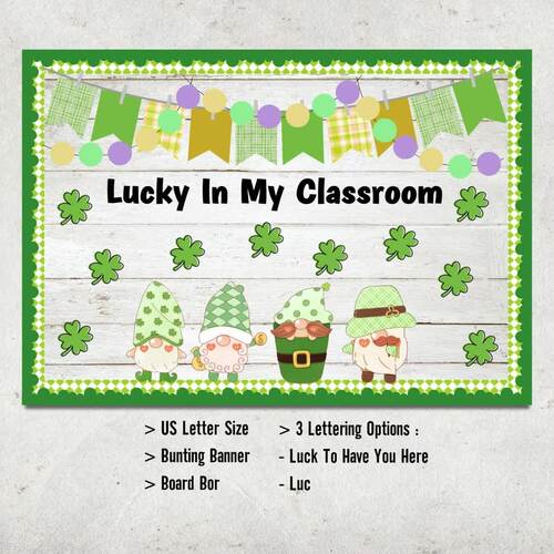 St.Patricks Day Bulletin Board, Lucky In My Classroom Classroom ...