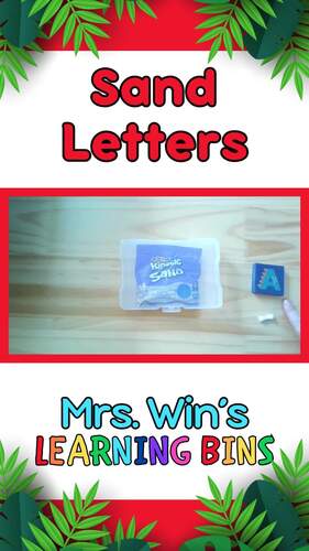 Dinosaur Activity, Hands On, Low Prep, Early Literacy | Sand Letters