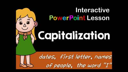 Capitalization Interactive PowerPoint Lesson by Tiny Teaching Shack