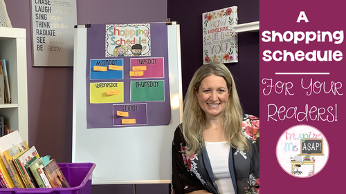 Creating a Shopping Schedule for Your Readers by Inspire Me ASAP
