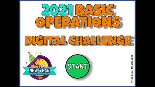 New Year 2021 Math Bundle for Google Classroom Distance Learning