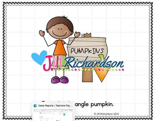 Fall Halloween Math Reader - Pumpkin Shapes Preschool Kindergarten 1st ...