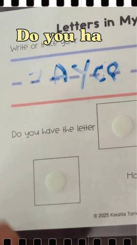 Letters in My Name Worksheets I Alphabet Activity I PreK and Kindergarten
