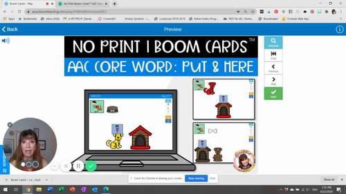 Boom Cards™ AAC Core Words Activities, PUT HERE for Speech Therapy ...