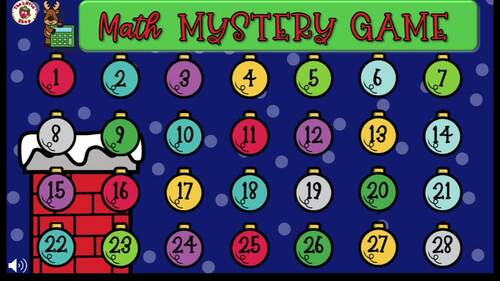 Christmas Kindergarten Math Mystery Game - PPT Game + Printable Worksheet